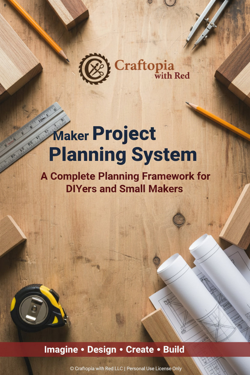 Maker Project Planning System - DIY Planning Framework | Craftopia with Red